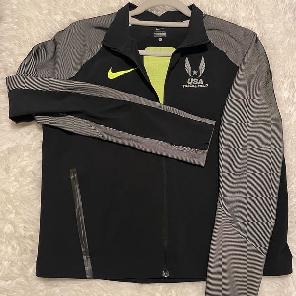 Nike | Jackets & Coats | Nike Usatf Limited Edition Zip Up Reflective ...